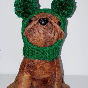 Crochet Dog Balaclava Bobble Hat - Etsy