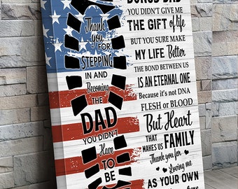 My Bonus Dad Poster - Etsy