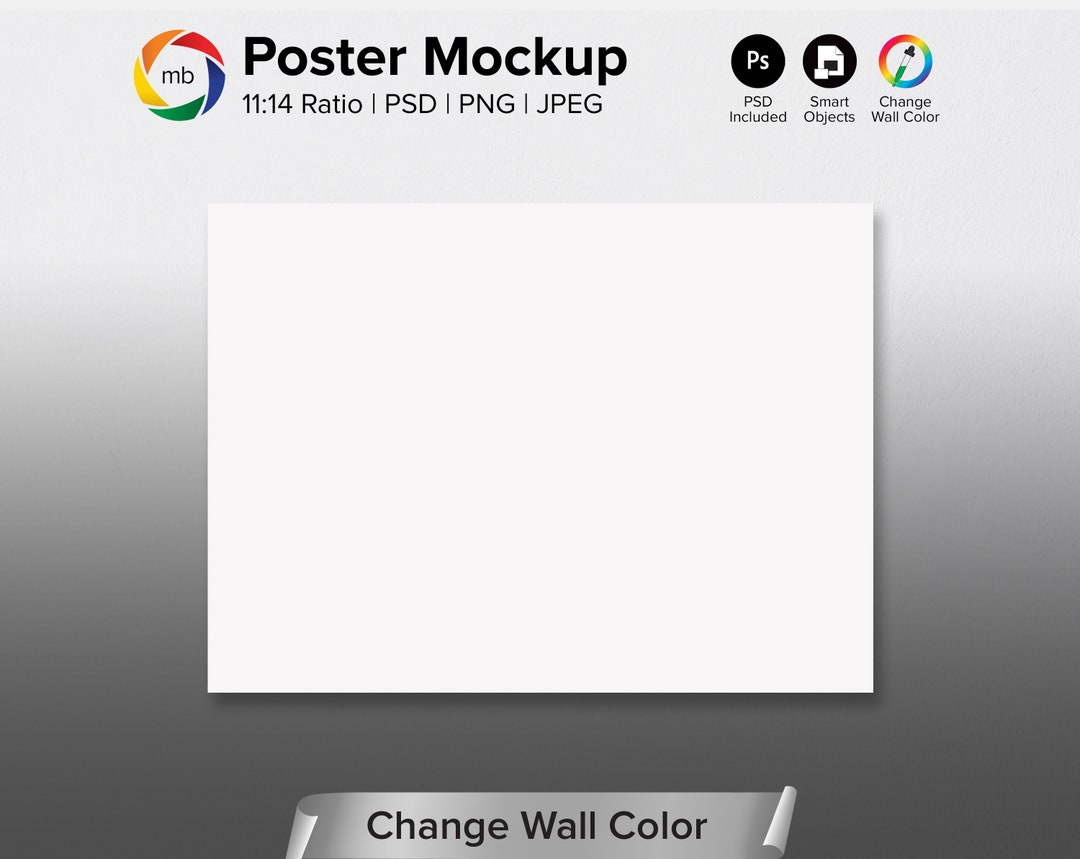 11:14 Ratio Poster Mockup - Art Print Mockup for 11x14 and 22x28 ...