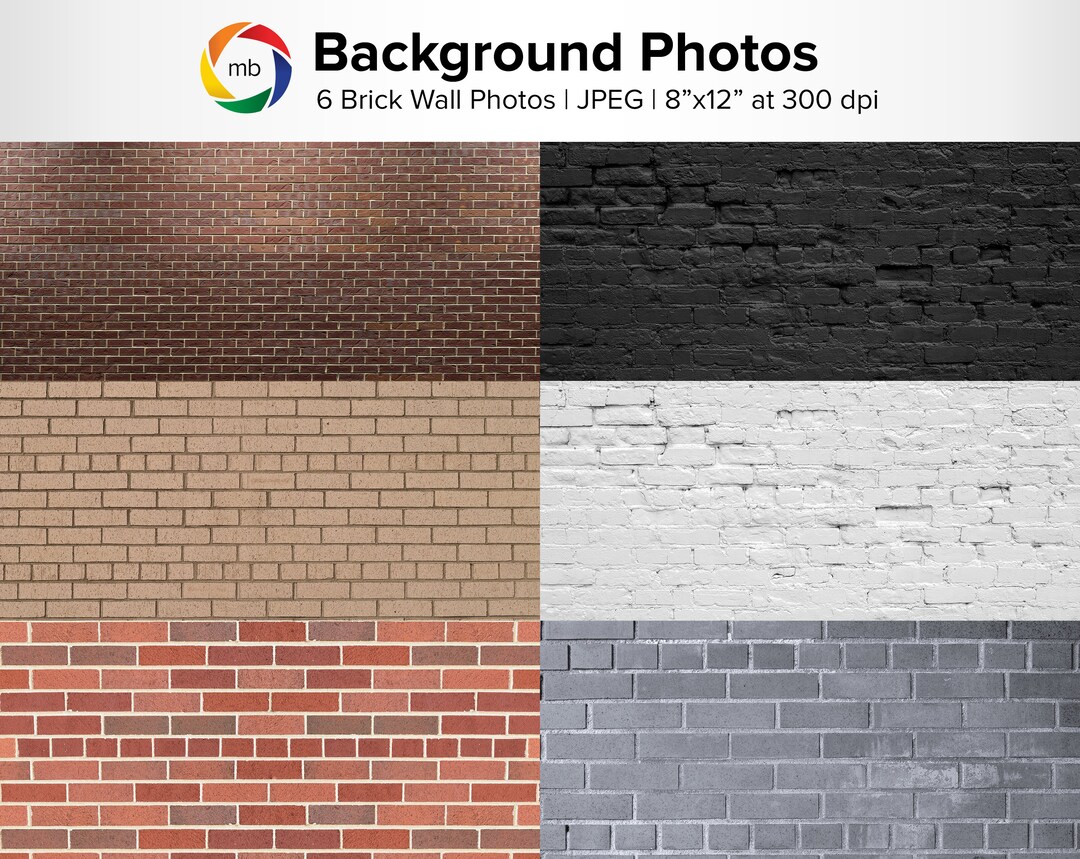 Brick Wall Photo Backgrounds: JPEG Mockup Bundle (digital Download) - Etsy
