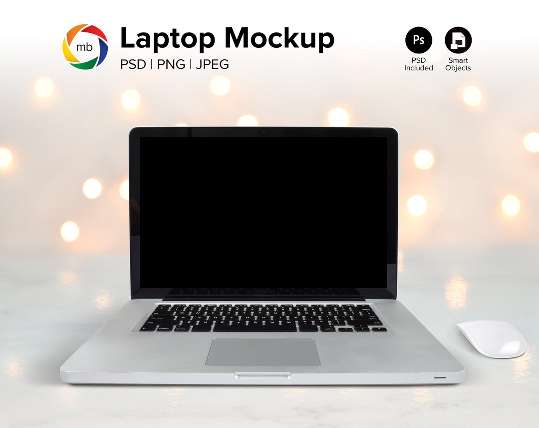 Laptop Computer Mockup - Laptop Mockup, Wedding Mockups, Computer ...