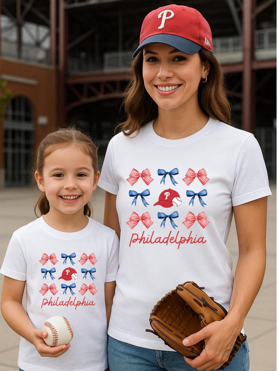 Philadelphia Phillies Bow Collage Shirt | Baby Onesie, Toddler, Kids ...