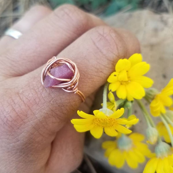 Raw Ruby Ring - Etsy