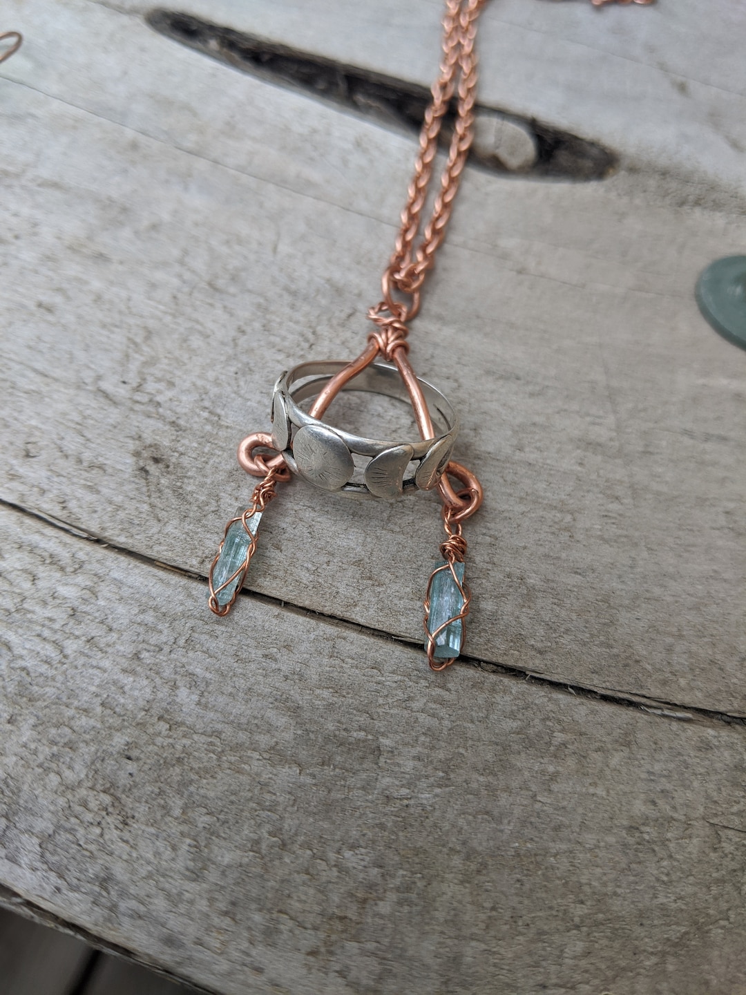 Brain Teaser Ring Holder Necklace, Custom Crystal Ring Holder, Ring ...