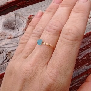 Light Blue Apatite Crystal Ring- Made to Order - Etsy