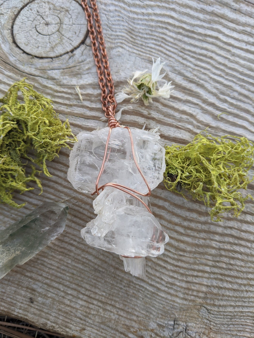 Extra Large Faden Quartz Crystal Pendant, Large Faden Quartz Pendant ...