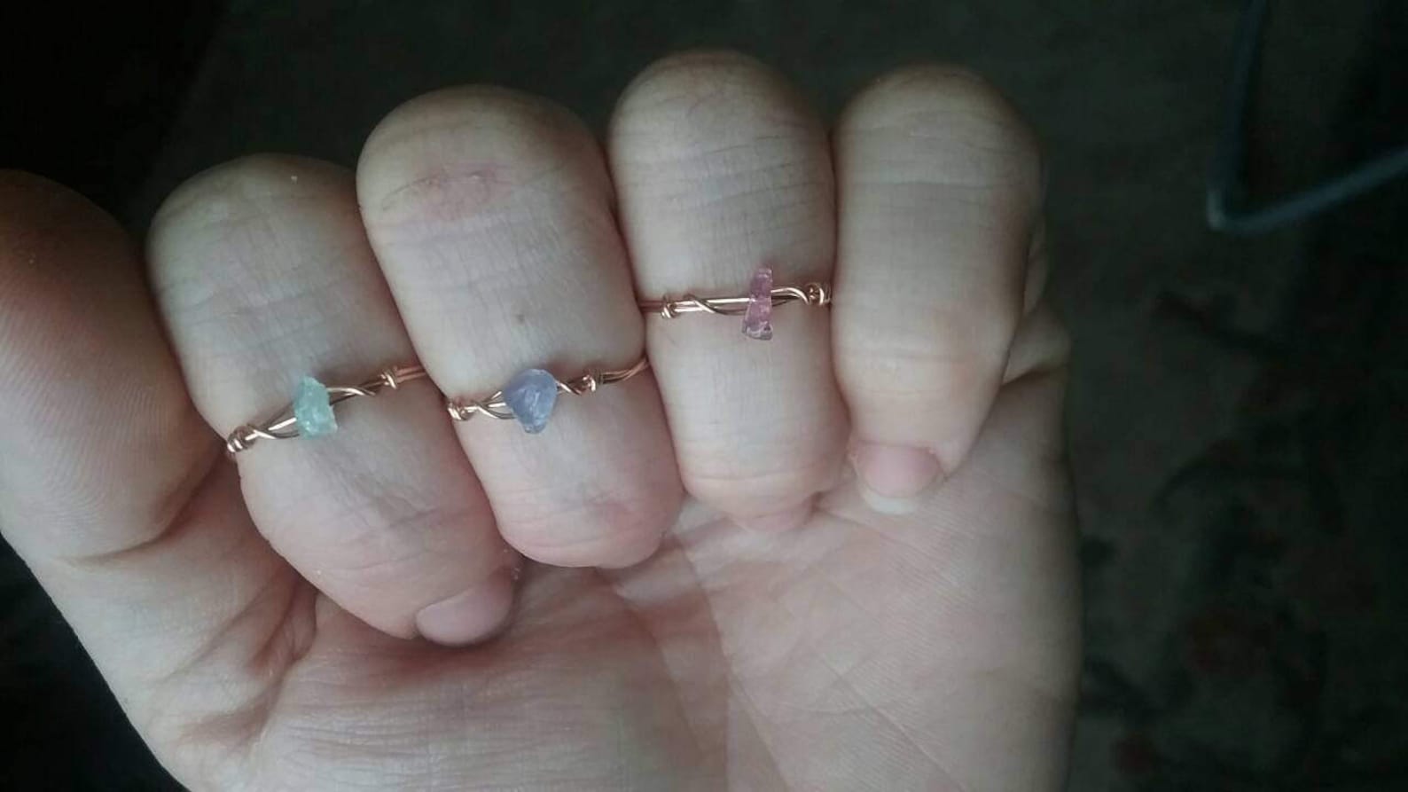 Custom Crystal Ring Handmade With Real Crystals you Choose | Etsy