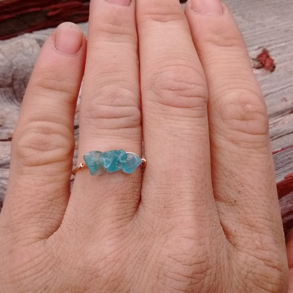 Apatite Ring - Etsy