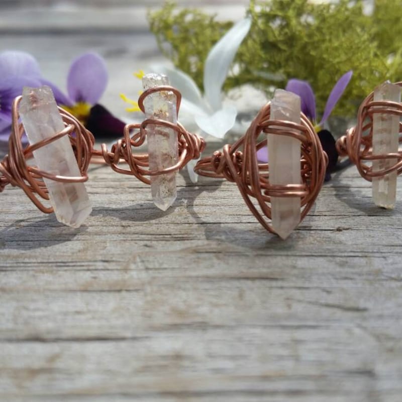 Quartz Crystal Ring - Etsy