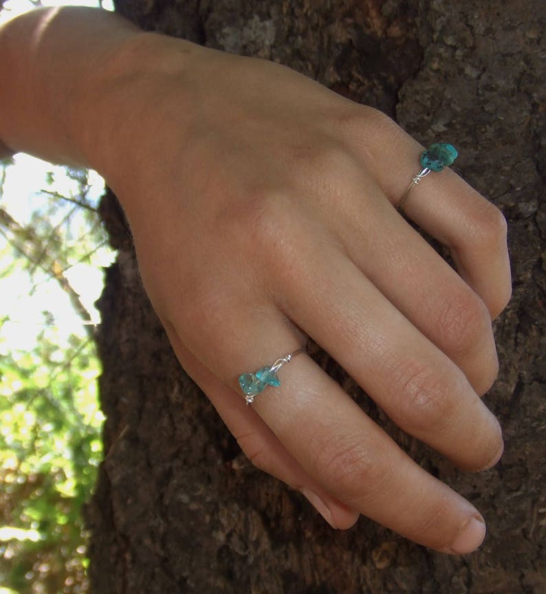 Light Blue Apatite Crystal Ring Made to Order - Etsy