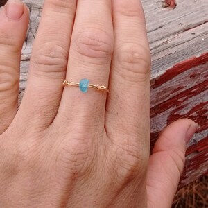 Light Blue Apatite Crystal Ring- Made to Order - Etsy