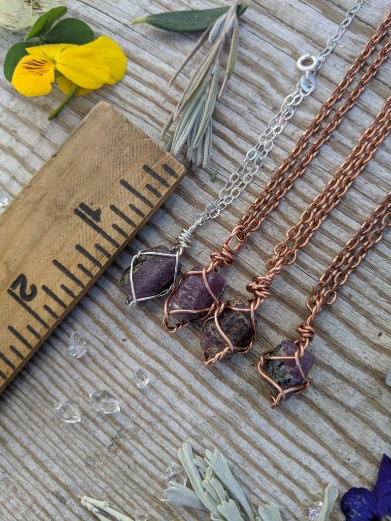 Tiny Raw Ruby Pendant Raw Rough Ruby Crystal Pendant High | Etsy