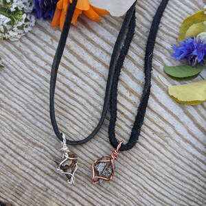Small Meteorite Pendant, Natural Raw Rough Small Meteorite Stone ...