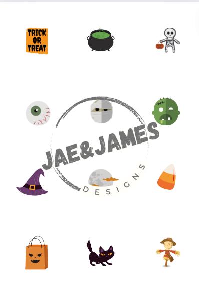 Halloween Themed Bingo Game Printable - Etsy