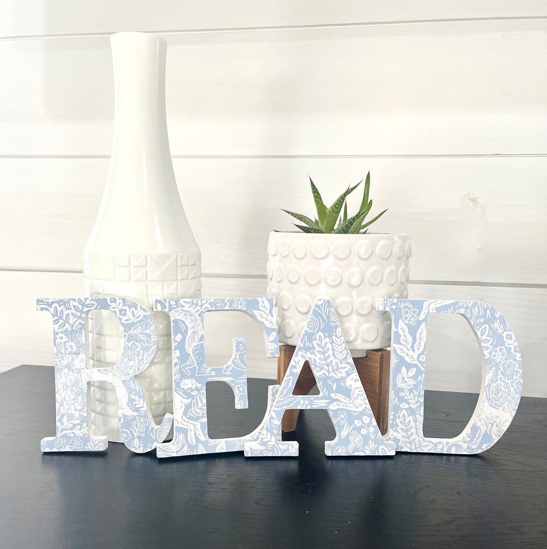 Kids Reading Nook, Mini READ Letters, Kids Room Decor, Mini Wooden ...