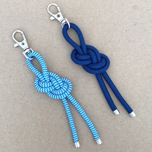 Nautical Knot Handmade Keychain Rope Keychain Key Holder - Etsy