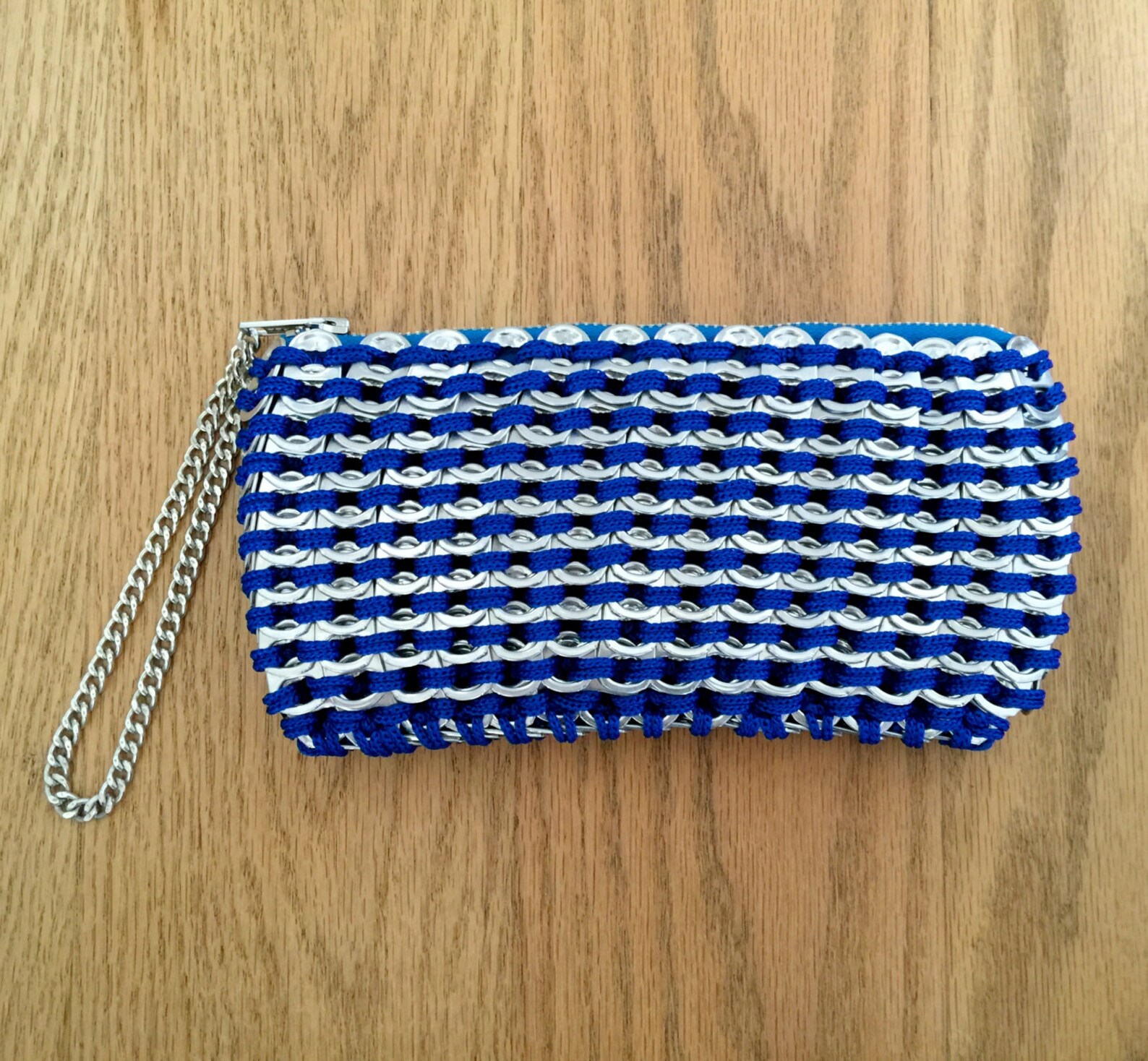 Handmade Soda Pop Pull Tab Electric Blue Crochet Clutch Purse - Etsy