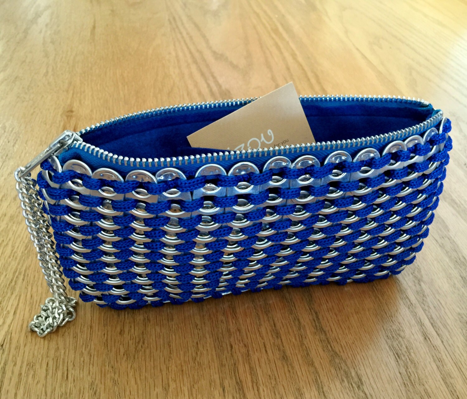 Handmade Soda Pop Pull Tab Electric Blue Crochet Clutch Purse - Etsy
