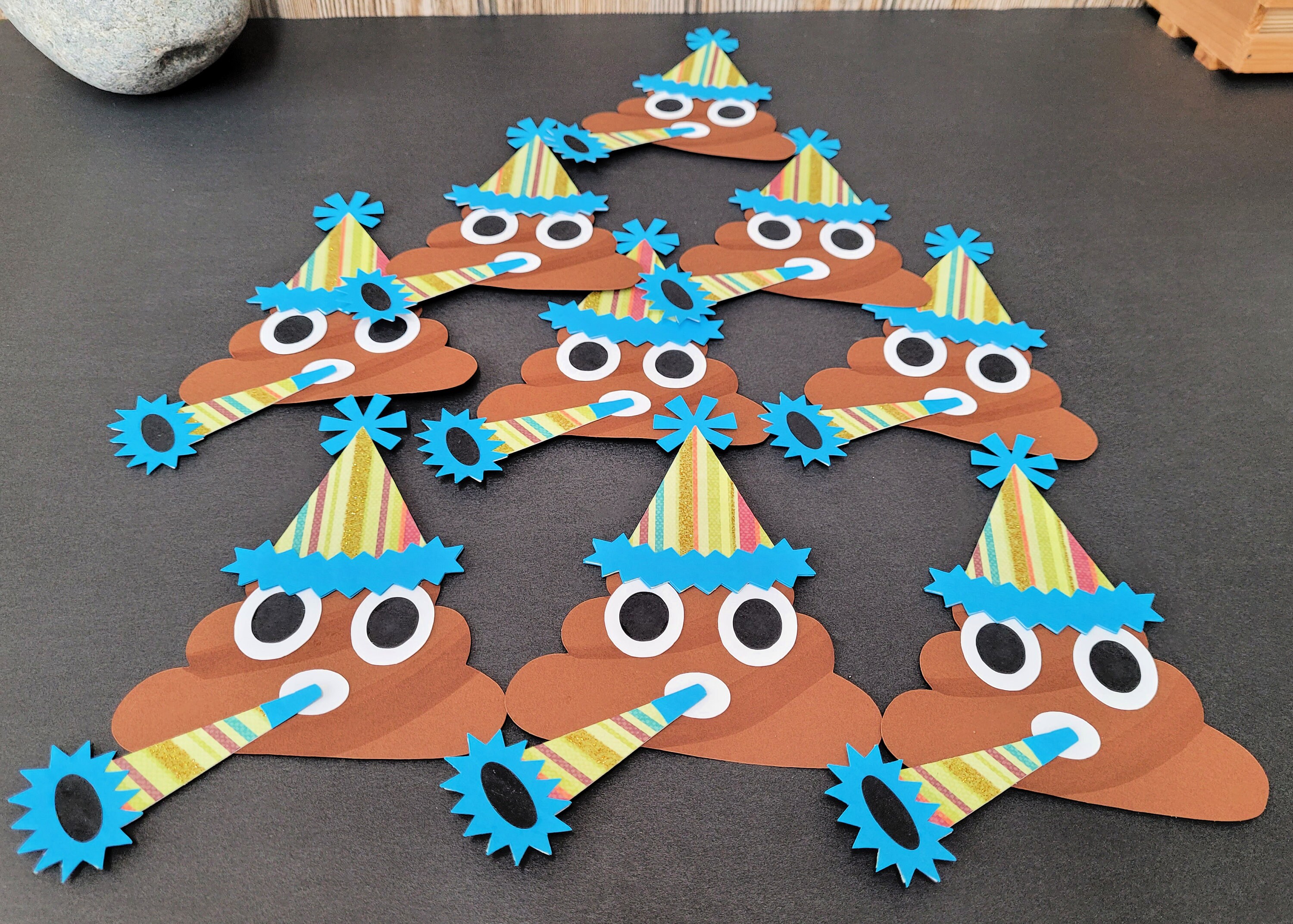 Handmade Birthday Poop Emoji A6 Card - Etsy