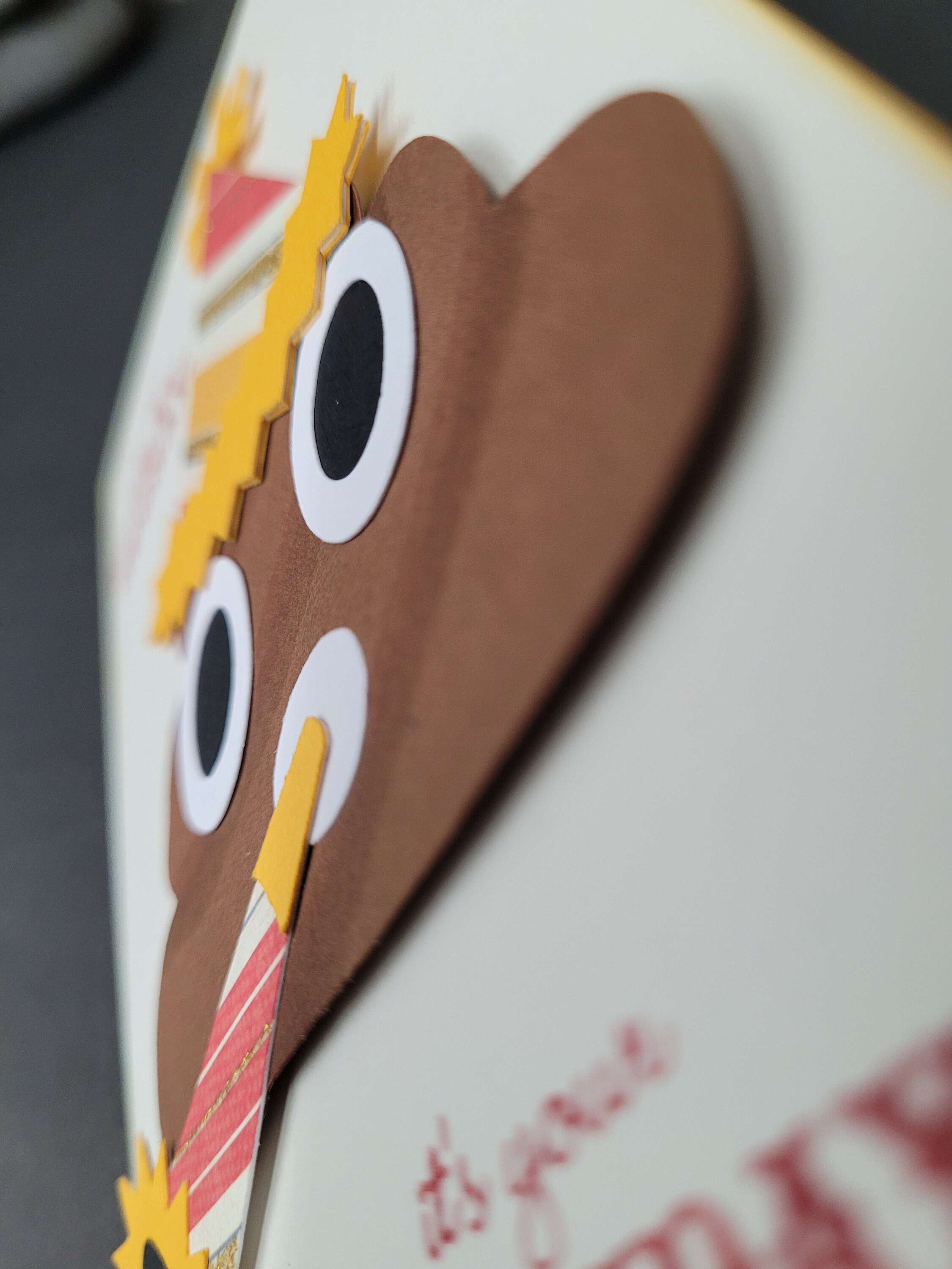 Handmade Birthday Poop Emoji A6 Card - Etsy