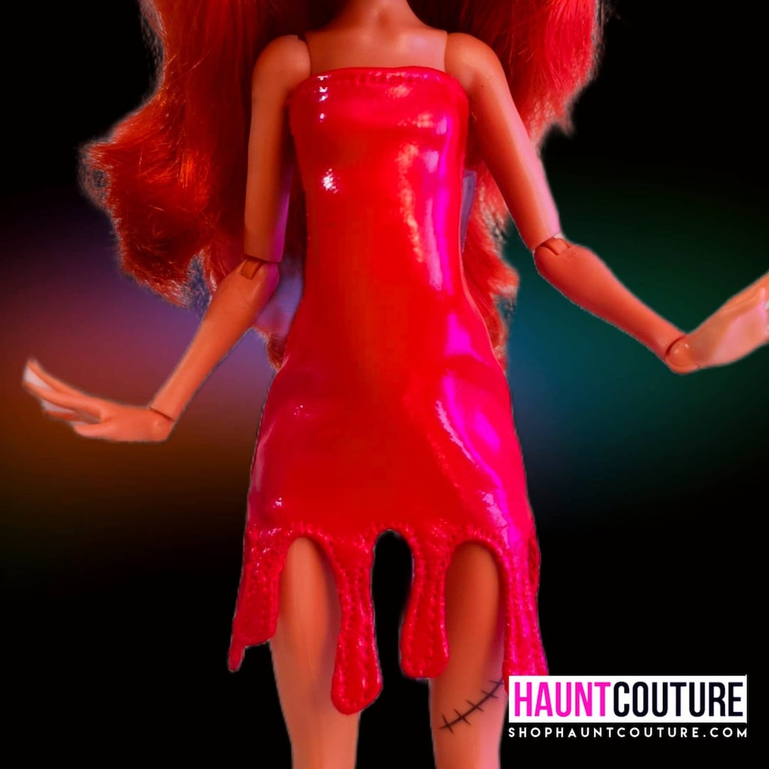 Haunt Couture Doll Clothes: "bleeding Love" Dress High Fashion Dress ...