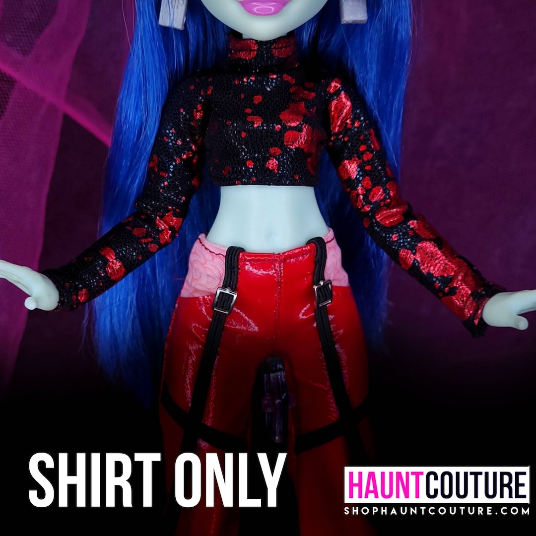 Haunt Couture Doll Clothes: "blood Splatter Crop Shirt" Dress High ...