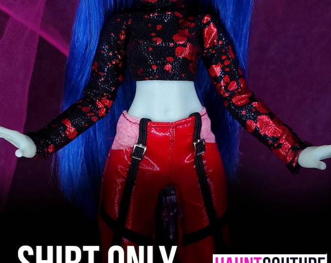 Haunt Couture Doll Clothes: "blood Splatter Crop Shirt" Dress High ...