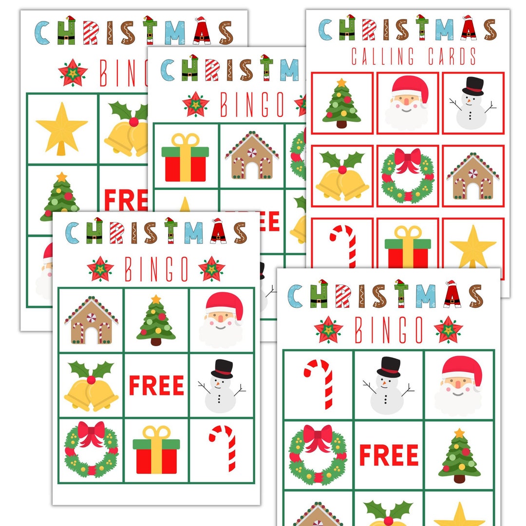 Christmas Bingo Game, Christmas Printable Game, Funny Christmas Game ...