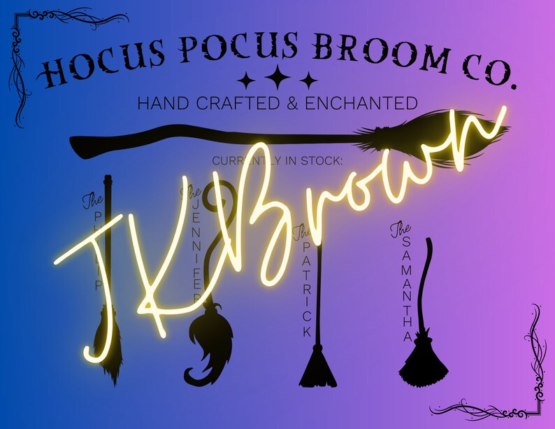 Hocus Pocus Broom Co. Customized (made to Order) Sign - Etsy