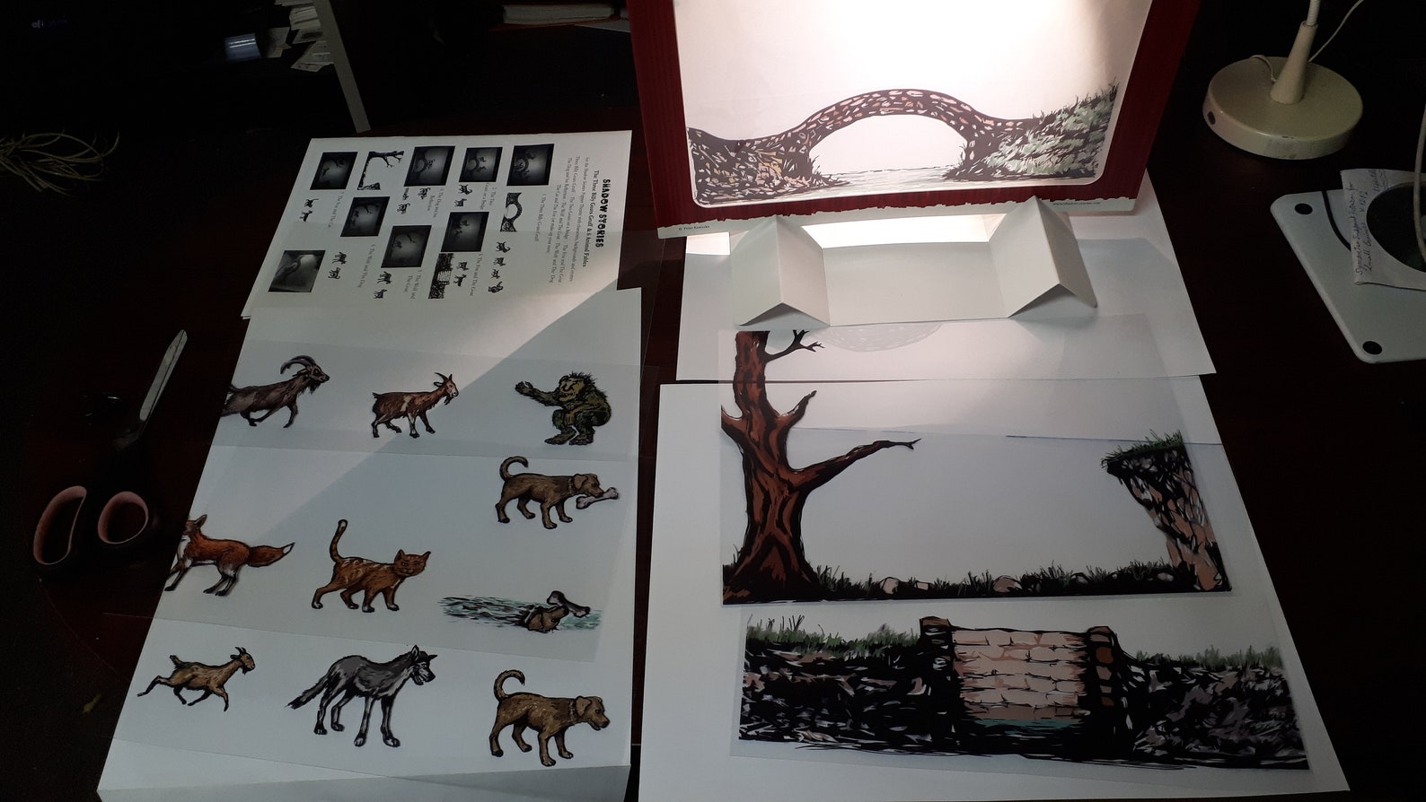 Shadow Puppet Theater - With 3 Billy Goats Gruff + 5 Animal Fables: Dog ...