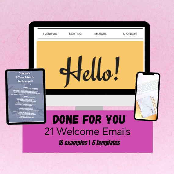 Welcome Email Templates Email Template Mailchimp - Etsy