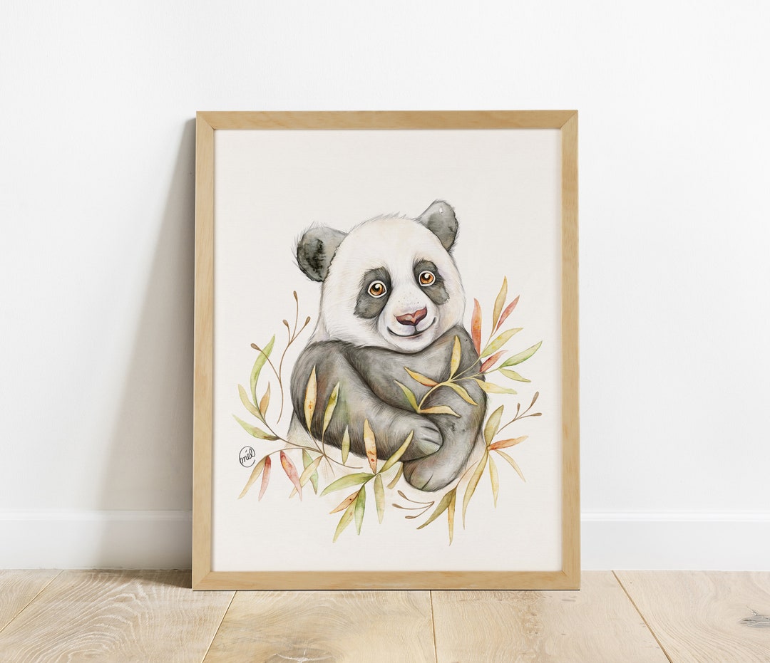 Little Panda Poster / Jungle Collection / Fosterillustrations / Cute ...