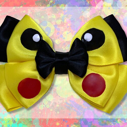 Pink Pikachu Bow - Etsy