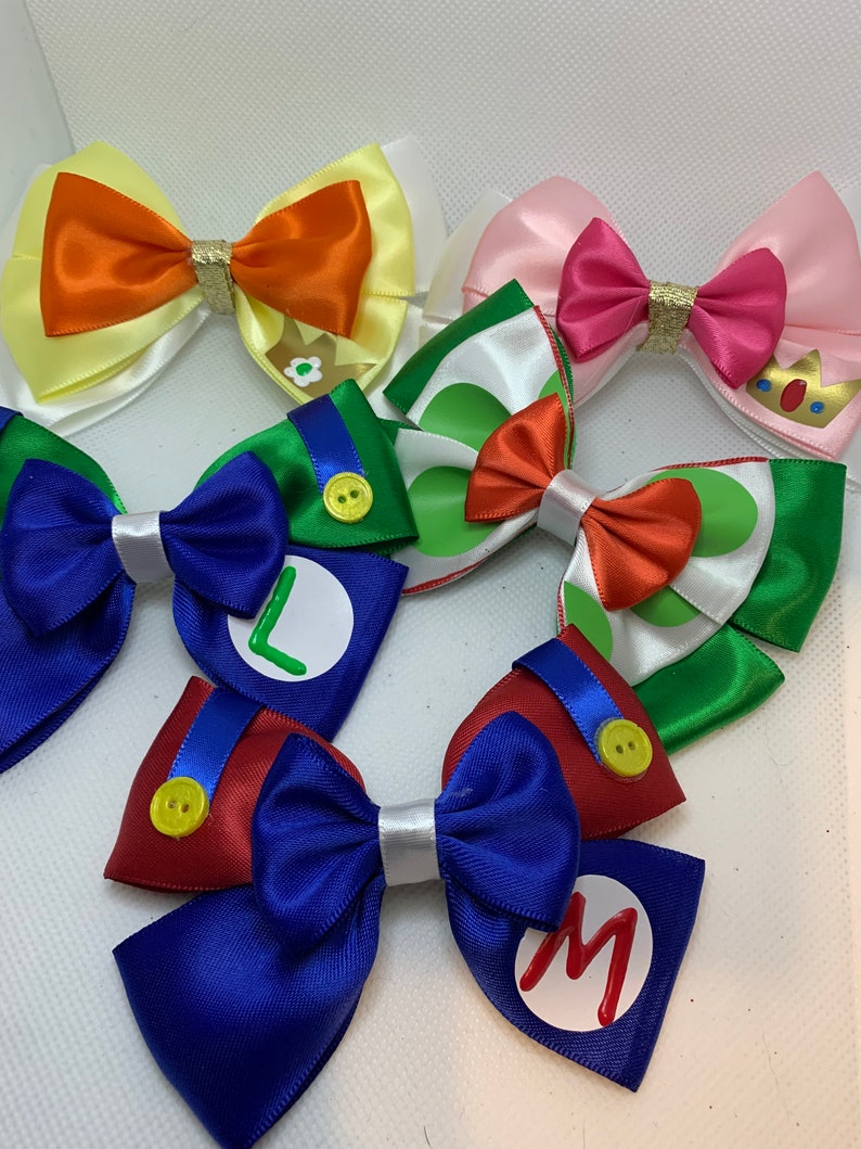 Mario Mario Inspired Bow - Etsy