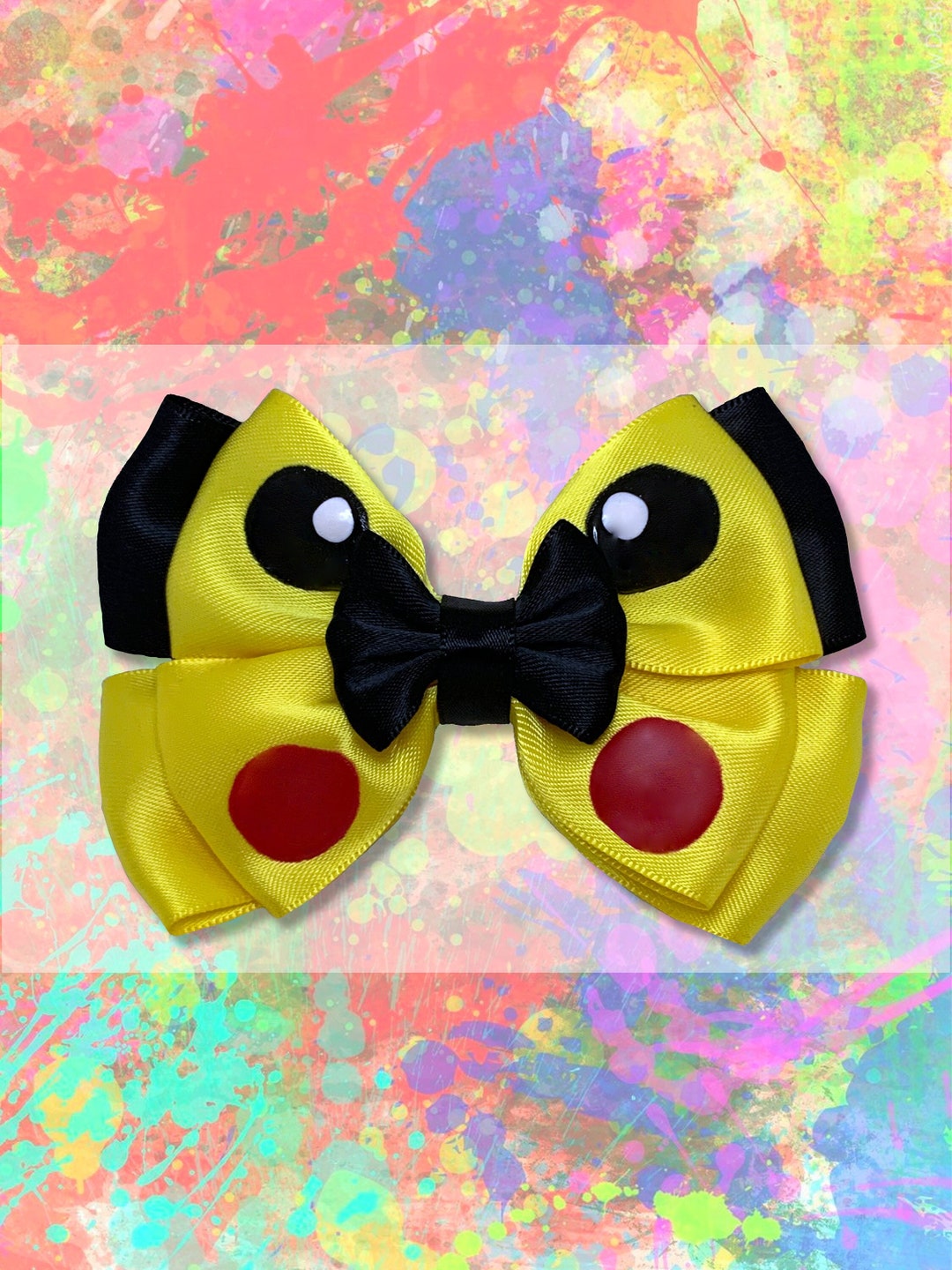 Pikachu Inspired Bow - Etsy