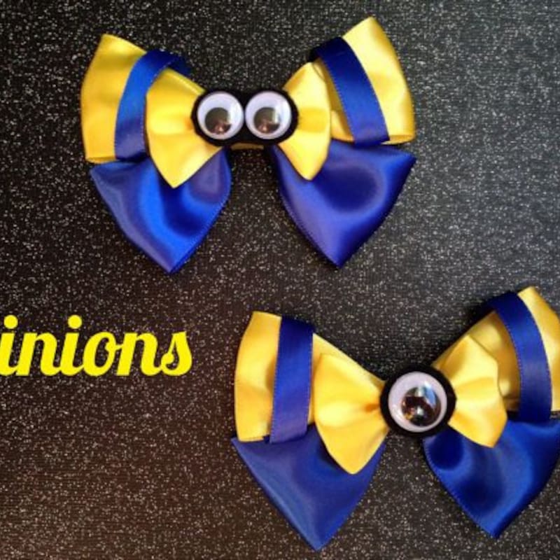 Minion Hair Bow - Etsy