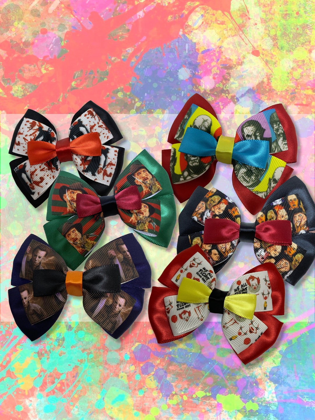 Horror-themed Bows | LIMITED - Etsy