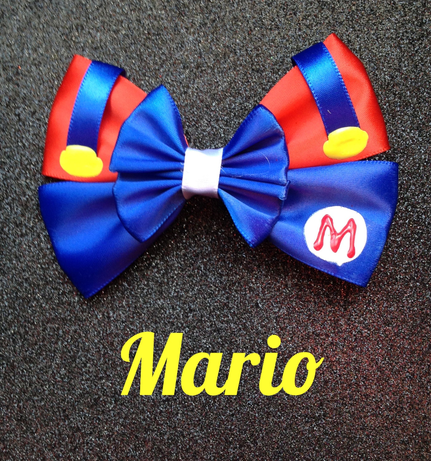 Mario Mario Inspired Bow - Etsy
