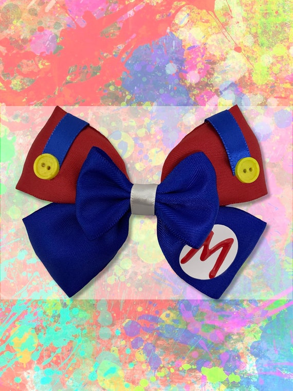 Mario Mario Inspired Bow - Etsy