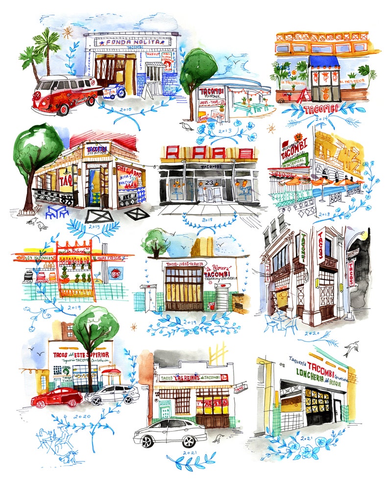 Custom Hand Painted Art of Favorite Landmarks, Storefronts and ...