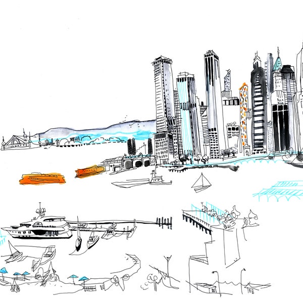 Brooklyn Promenade Art - Etsy