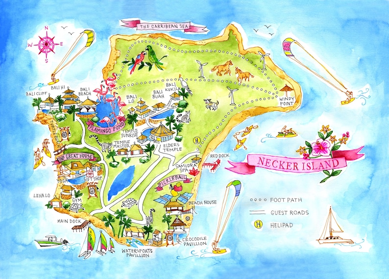 An Illustrated Map - Etsy