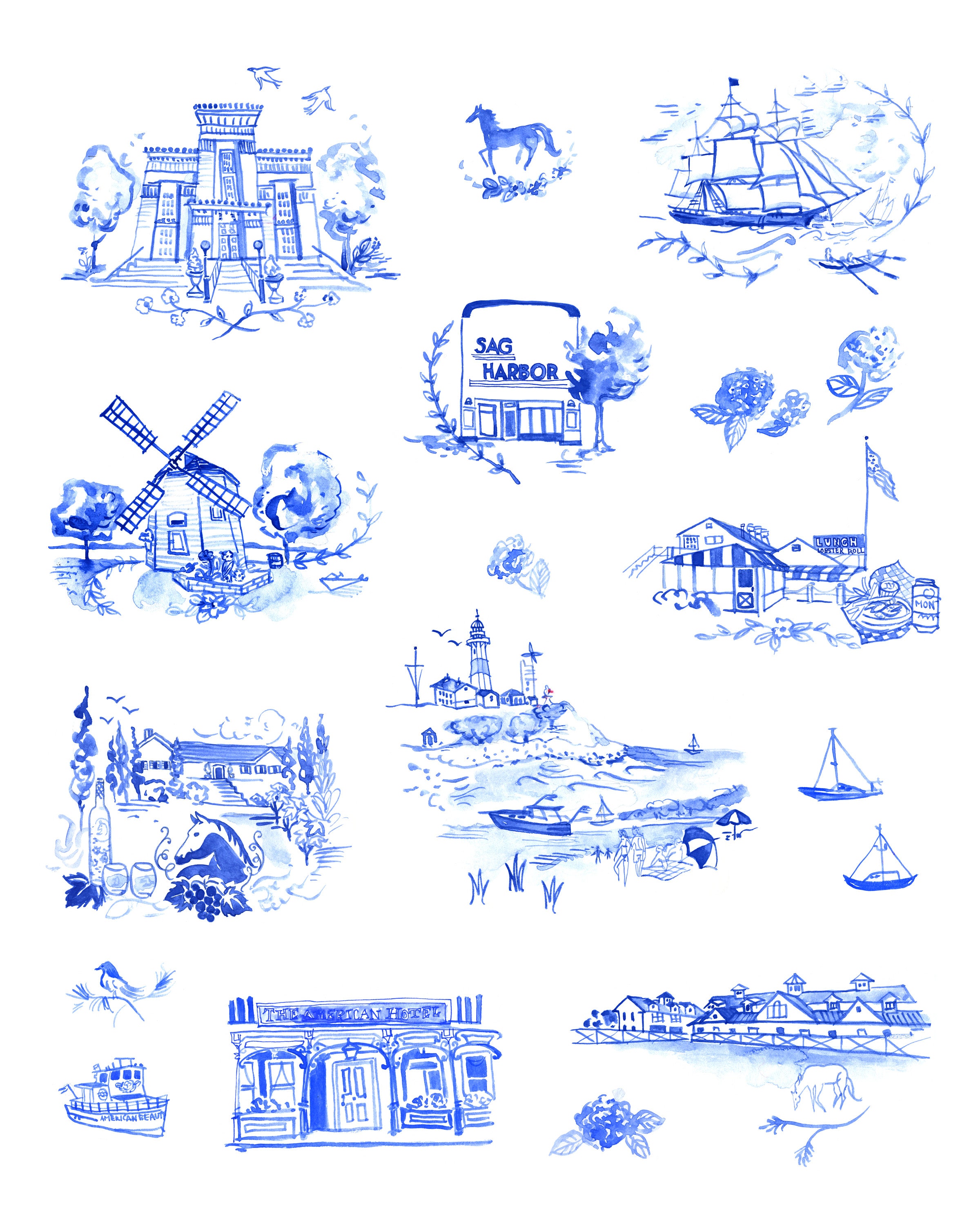 Custom Hand Painted Toile - Etsy