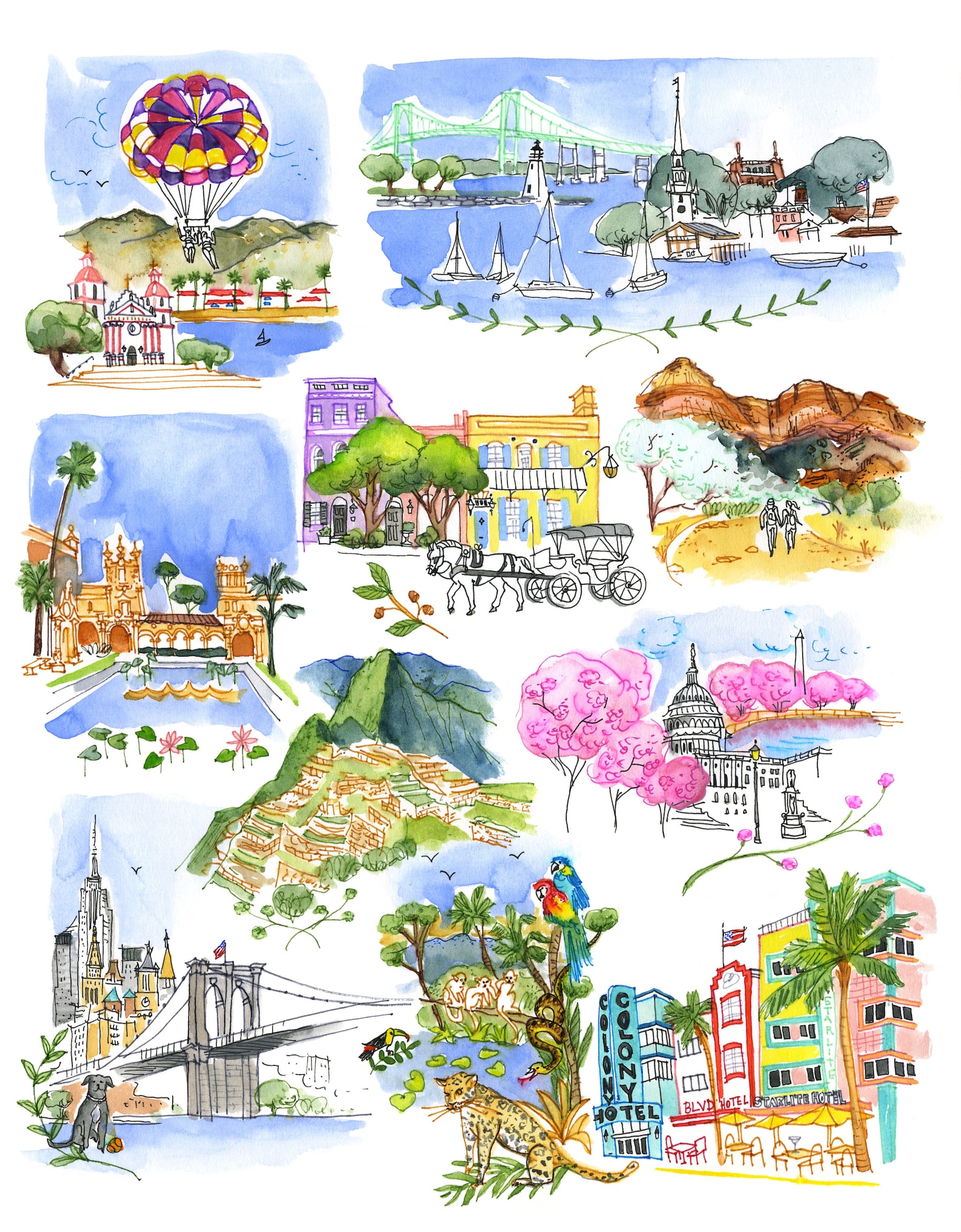 Custom Hand Painted Art of Favorite Landmarks, Storefronts and ...