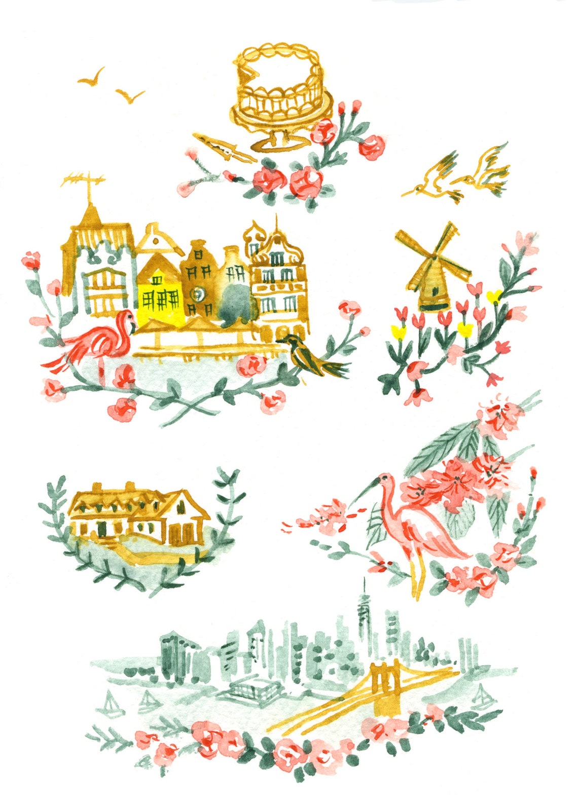 Custom Hand Painted Toile - Etsy