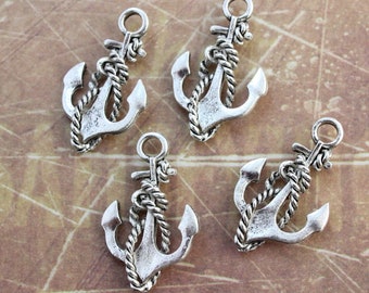 50pcs Anchor Beads Spacers Charms Nautical Sailing Beads - Etsy