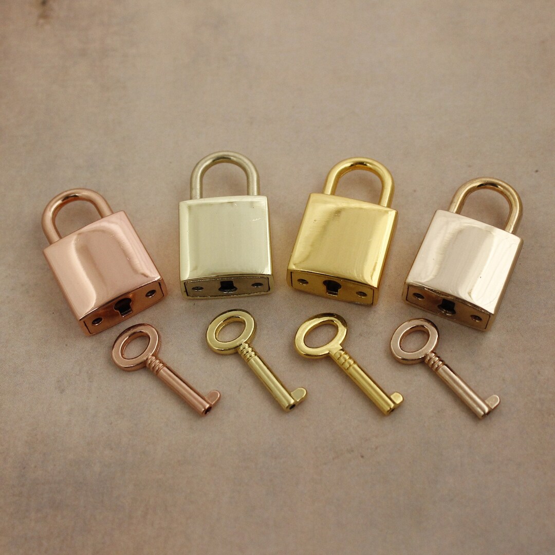 Mini Lock and Key Set Padlock With Key Wedding Locks and Keys Working ...