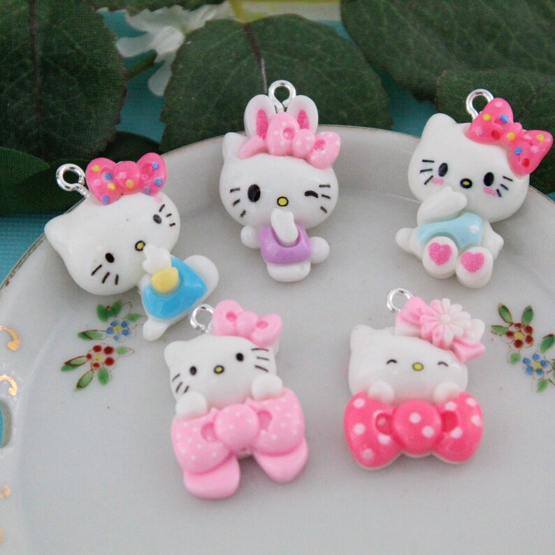 Assorted Cartoon Resin Charms Flat Back Cabochon Packs - Etsy