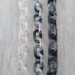 Assorted Translucent Plastic Chain Links Handmade Jewelry DIY - Etsy