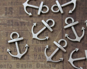 50pcs Anchor Beads Spacers Charms Nautical Sailing Beads - Etsy